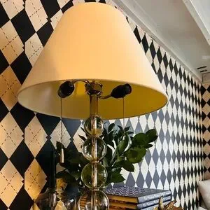 Curated Luxury | Accents | Luxury Crystal Table Lamp Stacked Glass Orbs ...